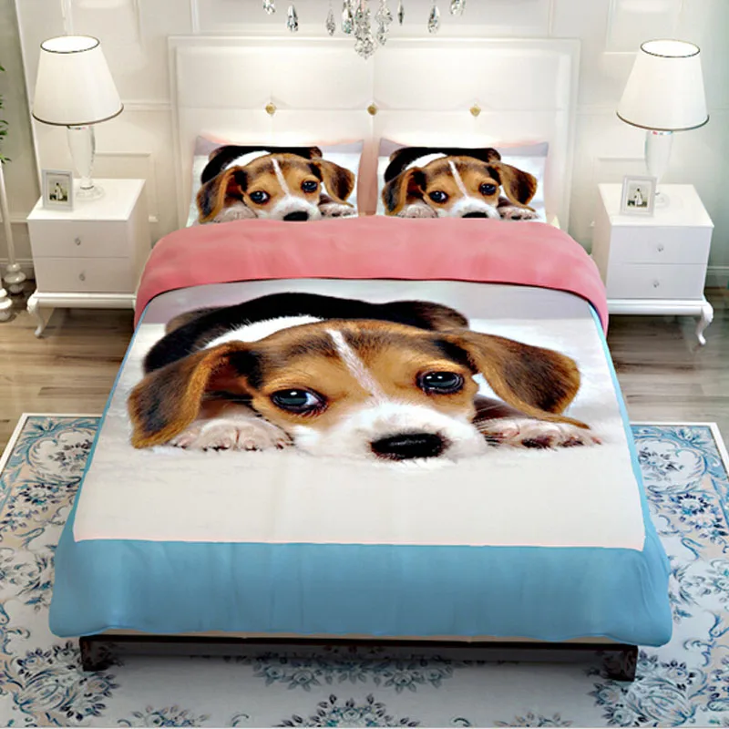 3D Animal Print Bedding Sets Twin Queen King Size Cut Puppy Dog Printed 3D Animal Print Bedding Sets Twin Queen King Size Cut Puppy Dog Printed