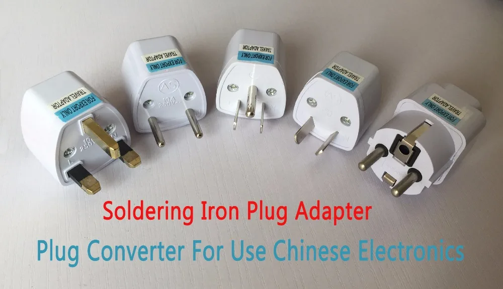 Soldering Iron Plug Adaptor 220v Eu/au/uk/de/brazil Plug Converter ...