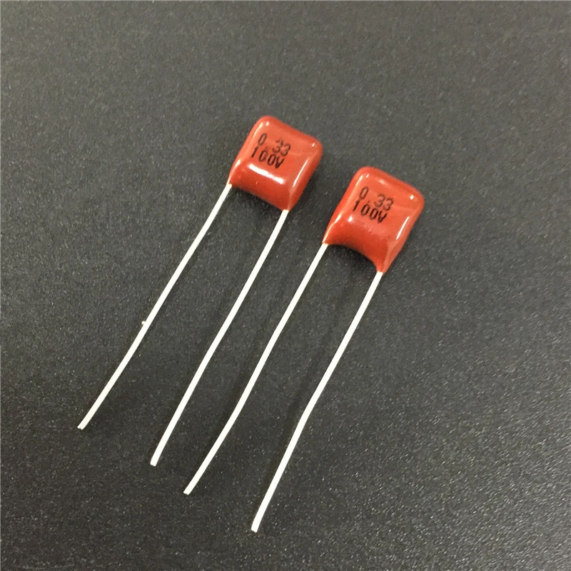 10pcs CBB capacitor 334 100V 334J 0.33uF 330nF P5 Metallized Polypropylene Film Capacitor