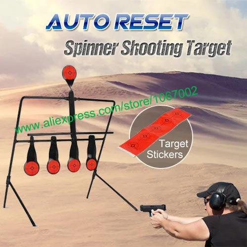 Auto Reset Spinner tiro al blanco Metal Plinking Spinning caza aire ...