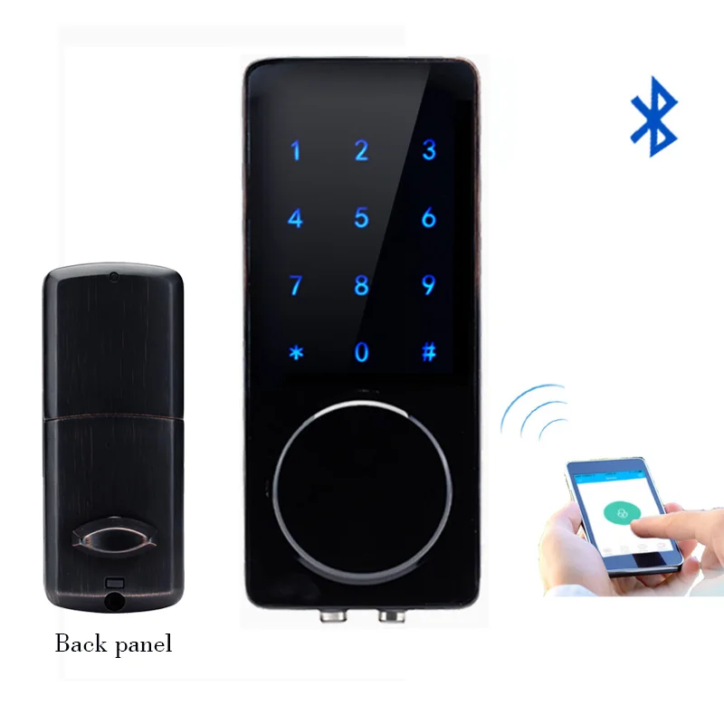 Bluetooth Electronic Door Lock APP Control, Password, Mechanical Key ...