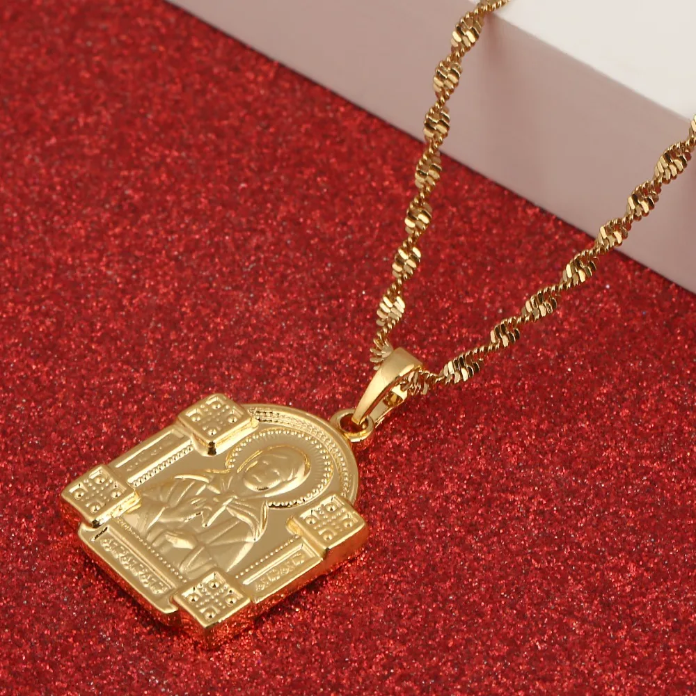 Blessed Matrona of Moscow Pendant Necklace Gold Color Jewelry ...
