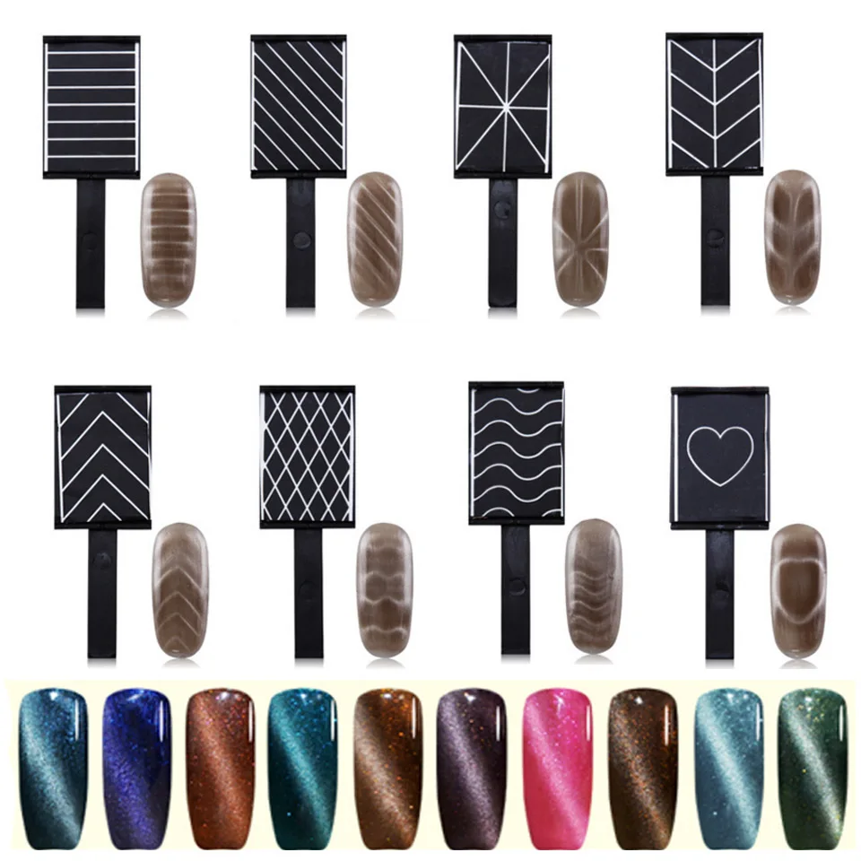 1Pcs Cat Eye Magnet Cat Eye Pen Strip Magical Magnet Stick DIY Magic 3D ...