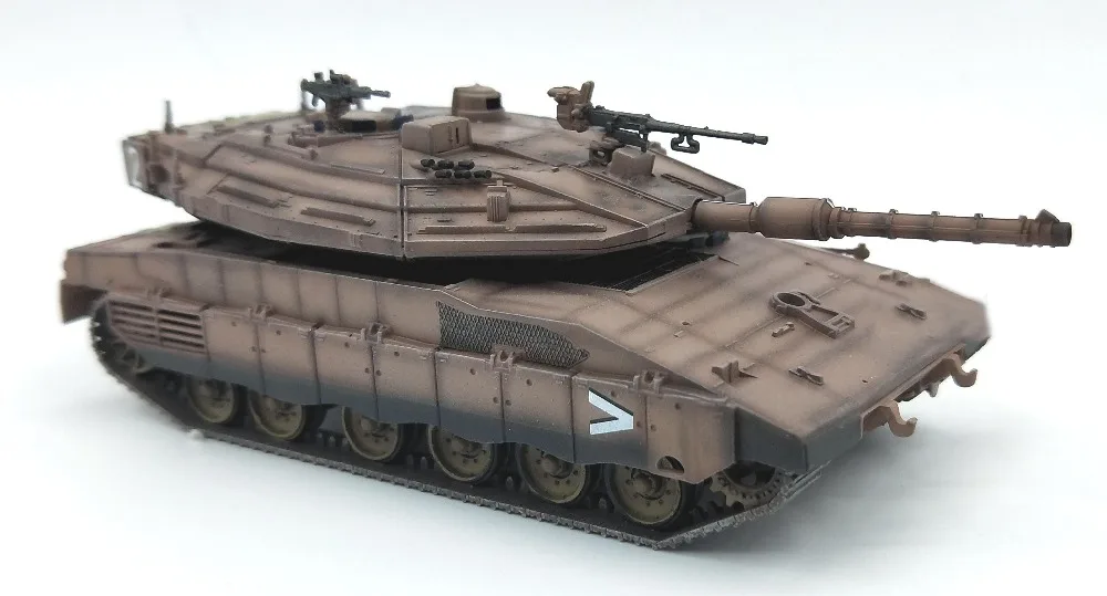 1:72 Israeli Merkava MK4 Desert Painting Battle Tank Model Simulation ...