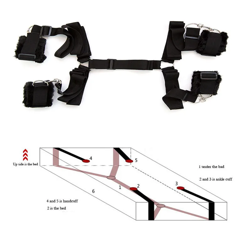 Bdsm Bondage Set Erotic Under Bed Bdsm Bondage Restraint System Games