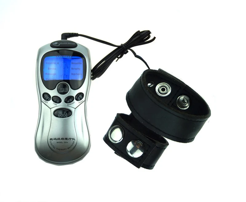 Sex Products Electric Shock Penis Extender Cock Ring Electro Stimulator ...