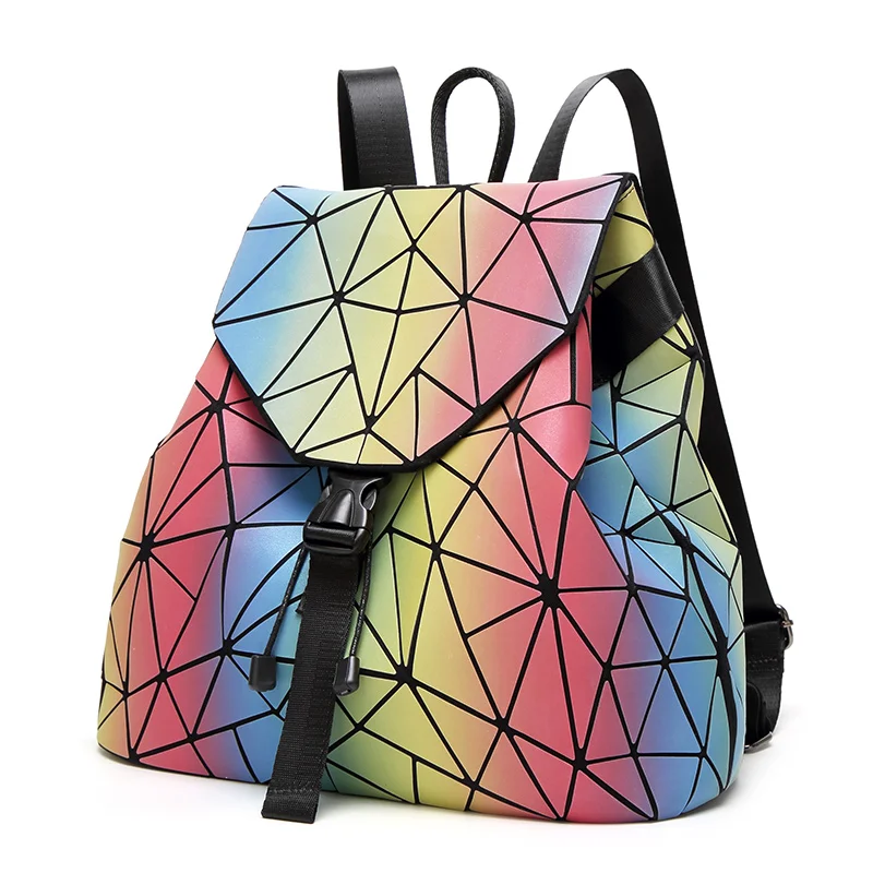 Rainbow Geometric Pattern Backpack - Queerks™