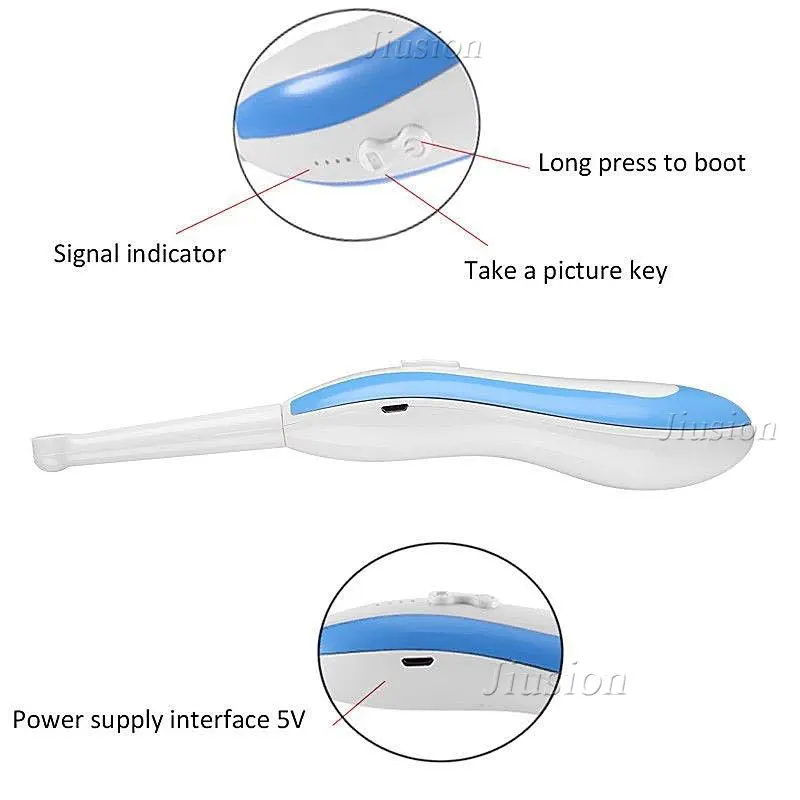 WiFi Intraoral Camera Scope Endoscope Led Light USB Micro Cam Dental ...