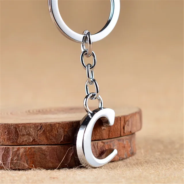 2018 DIY A Z Letters Key Chain For Men Silver Metal Keychain Women Car Key Ring Simple Letter 2018-diy-a-z-letters-key-chain-for-men-silver-metal-keychain-women-car-key-ring-simple-letter