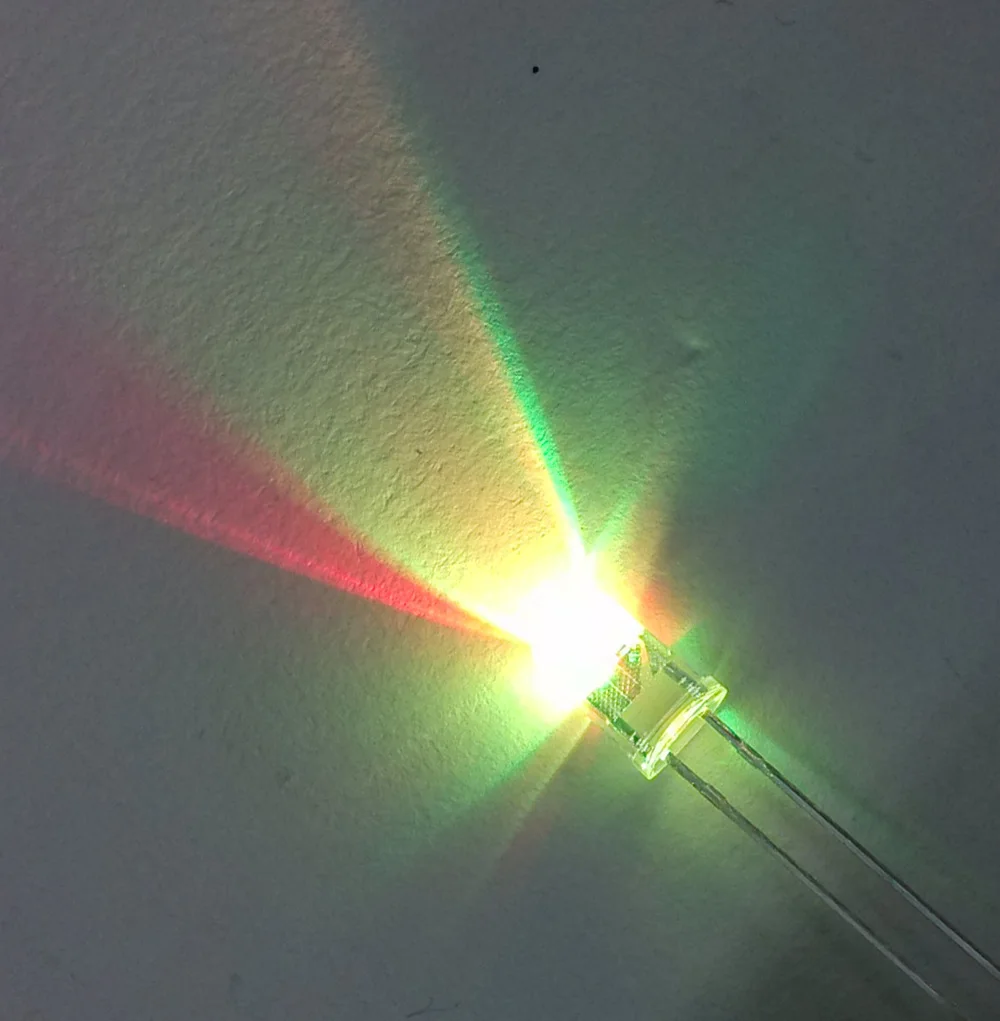 1000 PCS/LOTS 5mm RGB 7 color slow flash LED light emitting diode (LED ...