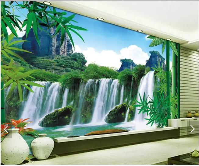 Custom 3d photo wallpaper 3d wall murals wallpaper scenery scenery ...