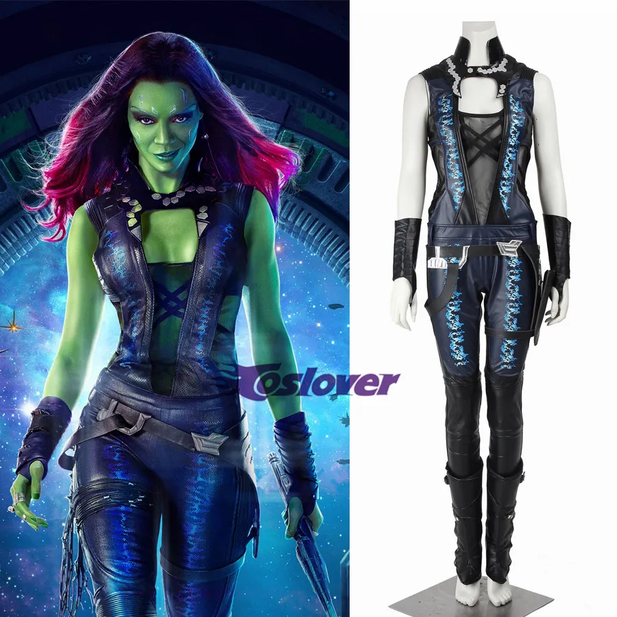 Guardians of The Galaxy Gamora Sexy Anime Dress Cosplay Clothing ...