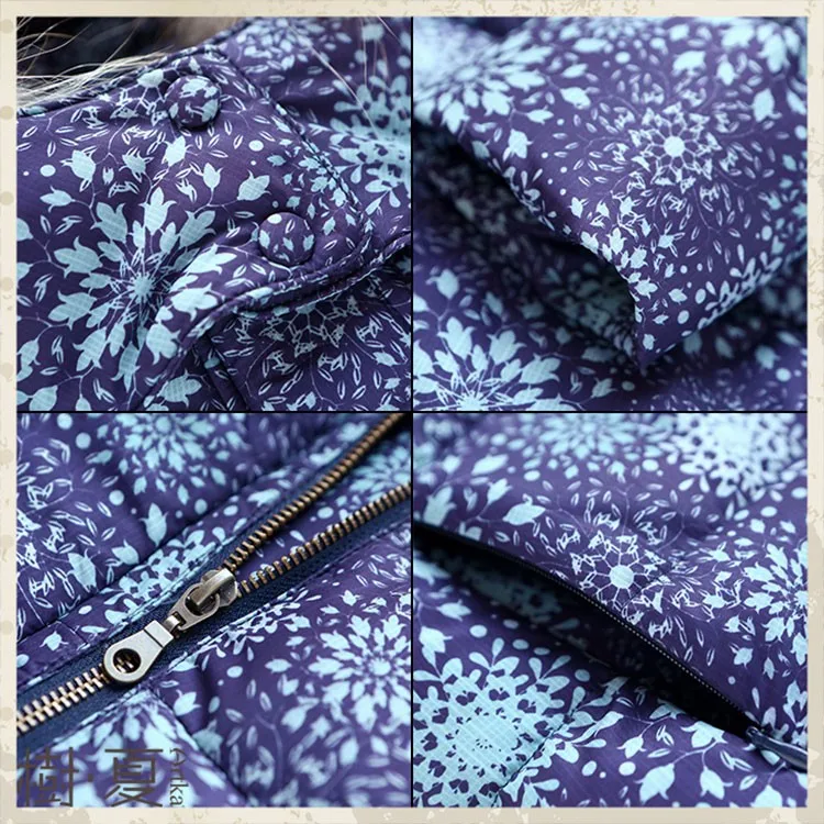 Floral Parka Jacket With Hood - Artka Official