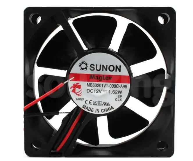 Original MB60201V1-000C-A99 6020 12V 1.62W Two-wire Maglev Fan - Uranful.com