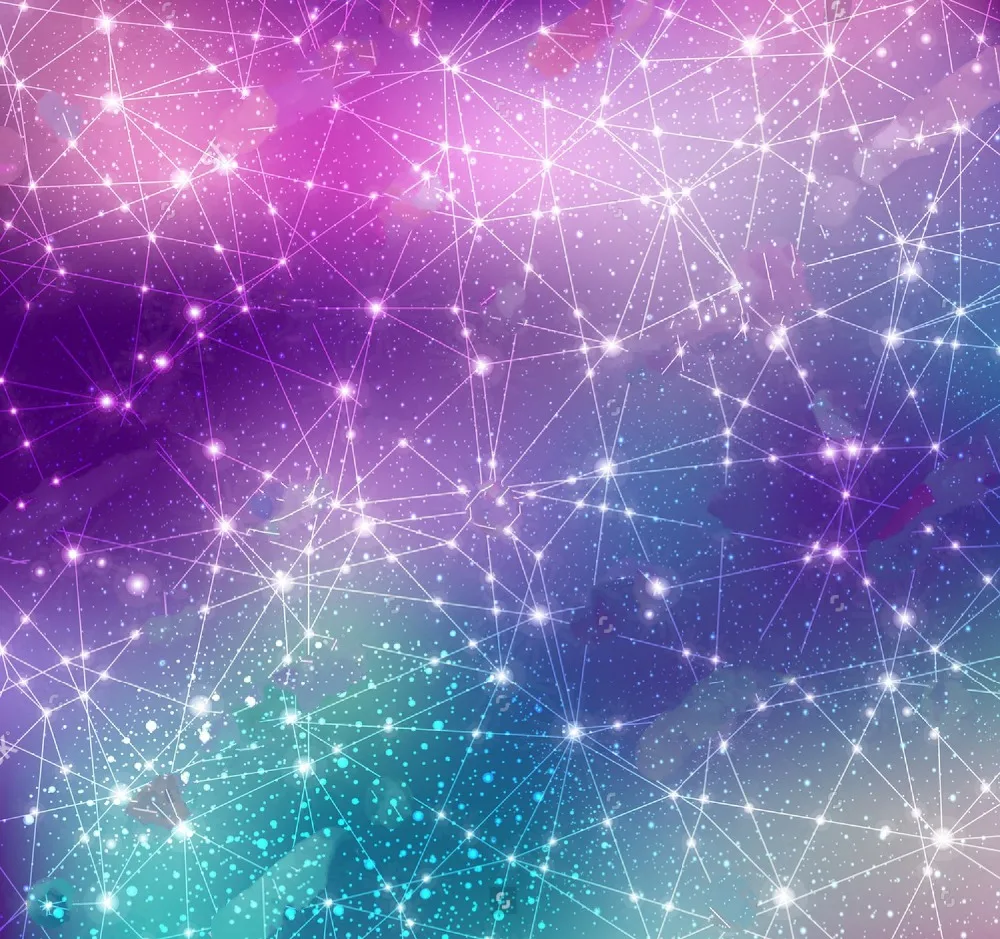 Magic Space Cosmic Stars colorful Bokeh Backgrounds polyester or Vinyl ...