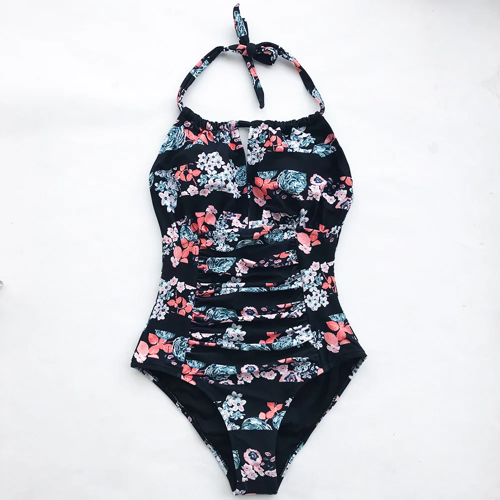 Buy Cupshe Ice Shards Shirring One Piece Swimsuit Deep