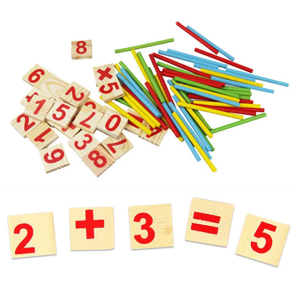 Aliexpress.com : Buy Children Wooden Counting Stick Mathematics Early ...