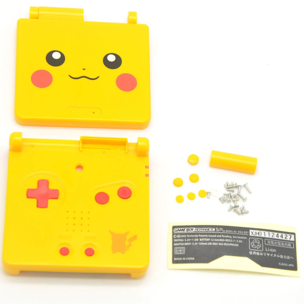 Retro Gaming Shell Gold Pikachu Edition Housing Case For Game Boy ...
