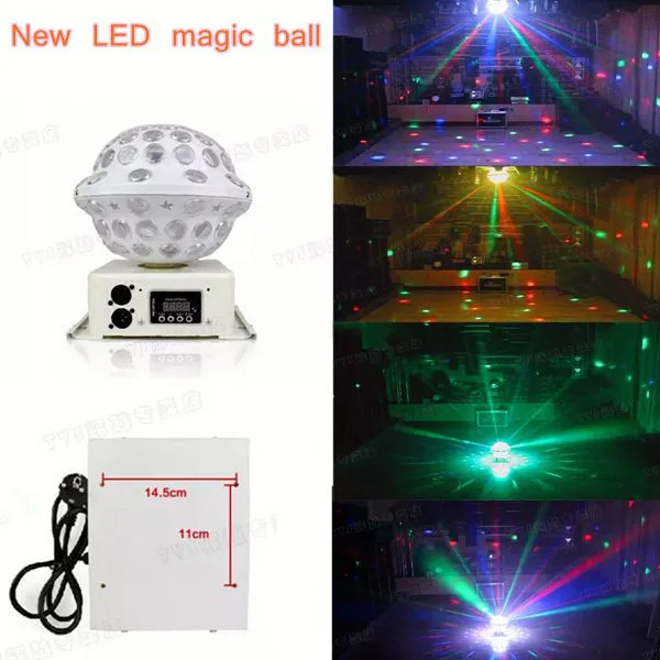 led full color rotating lamp stage effect light 6x3w RGB LED crystal ...