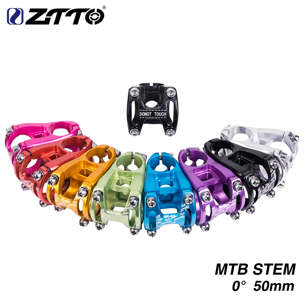 ZTTO MTB 50mm Stem 31.8mm High Strength CNC 0 Degree Rise Stems Ultra ...