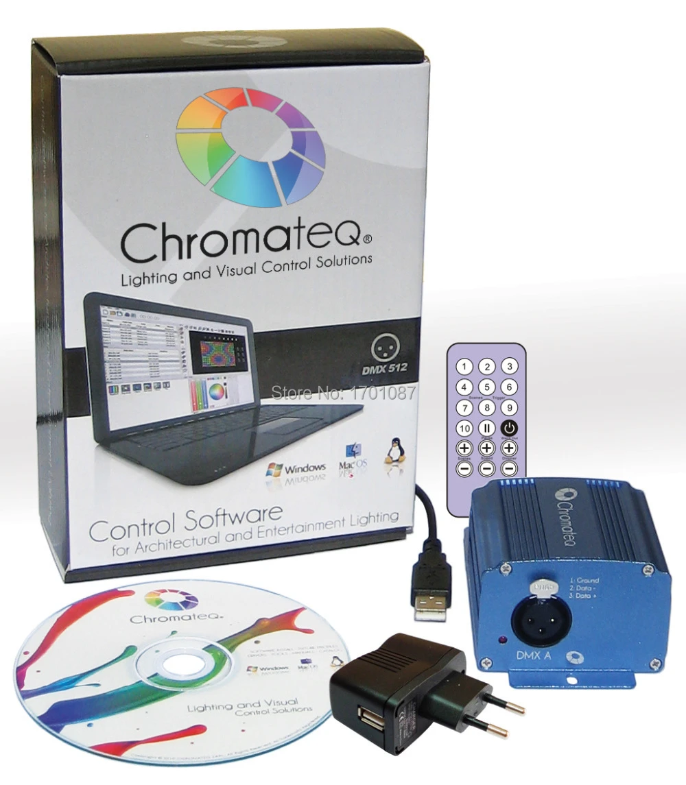 chromateq lighting control system , dmx controller , usb dmx 512 led ...