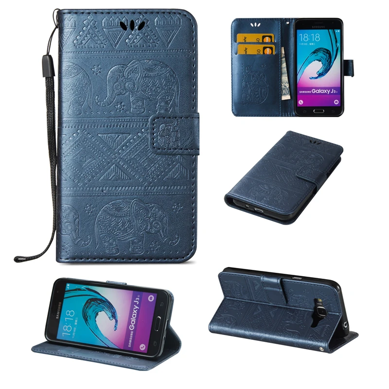 Coque Luxury Retro Case For Samsung j320 j320F Flip Wallet PU Leather ...