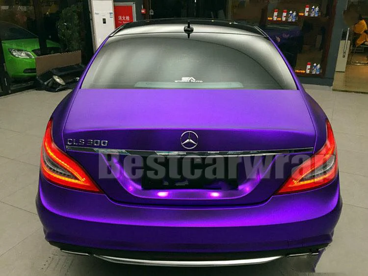 violet Chrome satin Vinyl Wrap Car Wrap pellicol with air bubble Free ...