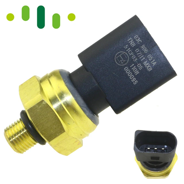03C906051A Fuel Injection Pressure Sensor Sender For Volkswagen VW CC ...