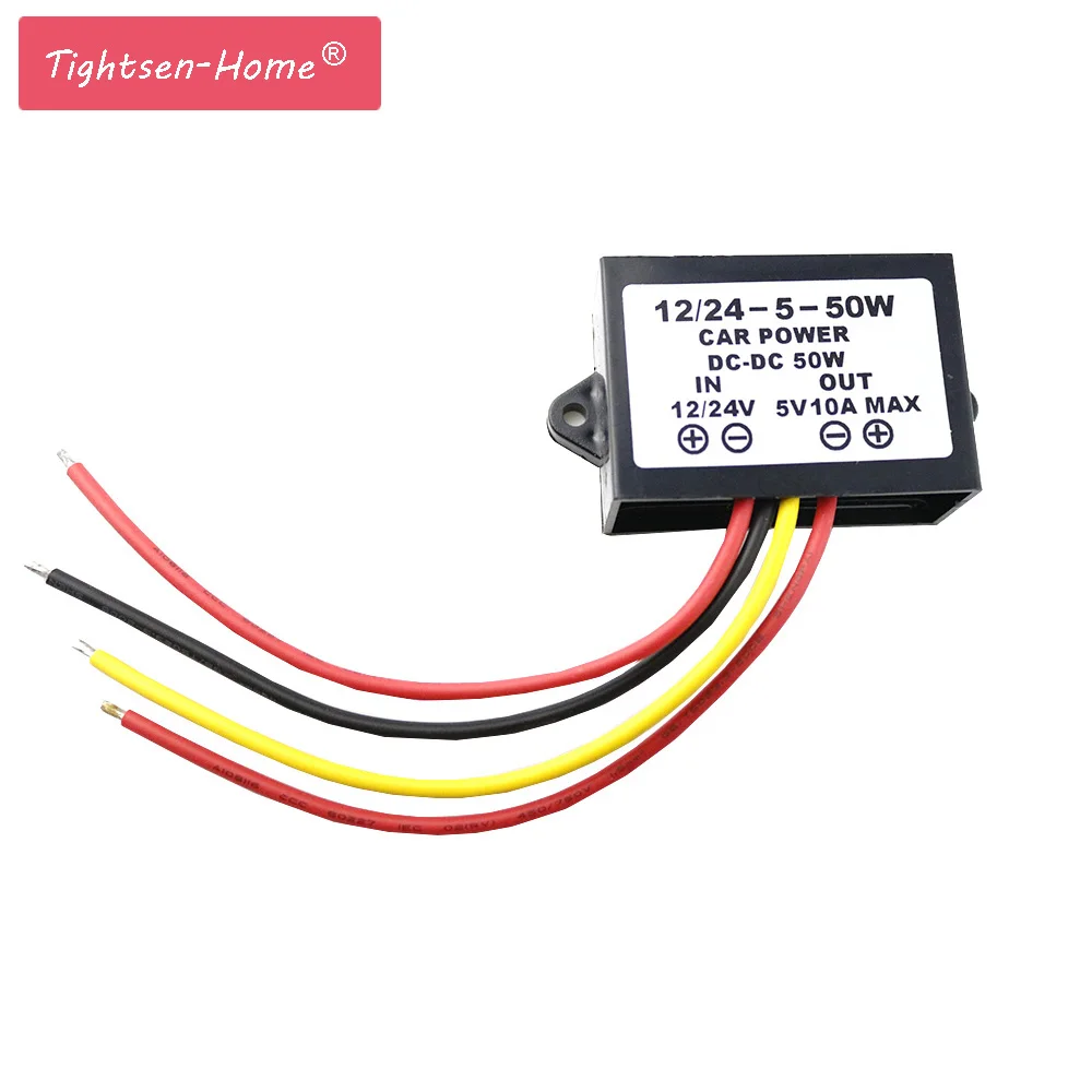 5v 50w Car Power Auto Dc-dc Converter Step-down Buck Module Dc12v/24v ...