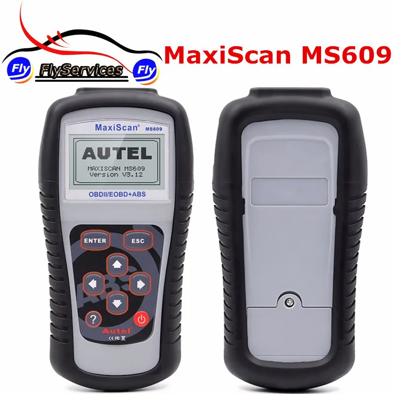 2017 High Quality MaxiScan MS609 OBDII/EOBD Scan Tool + ABS MS 609 Auto ...