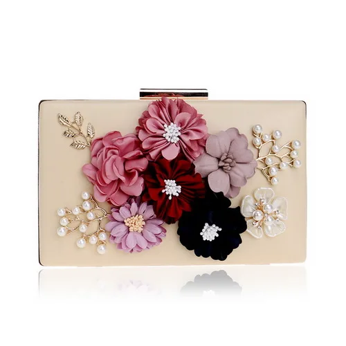 Dazzling Bridal Crystal Flower Clutch - Obviously Fab