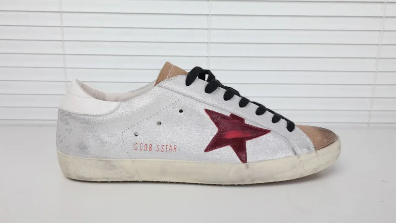 New Arrival 2015 Golden Goose Superstar Old Sneaker Men silver purple ...