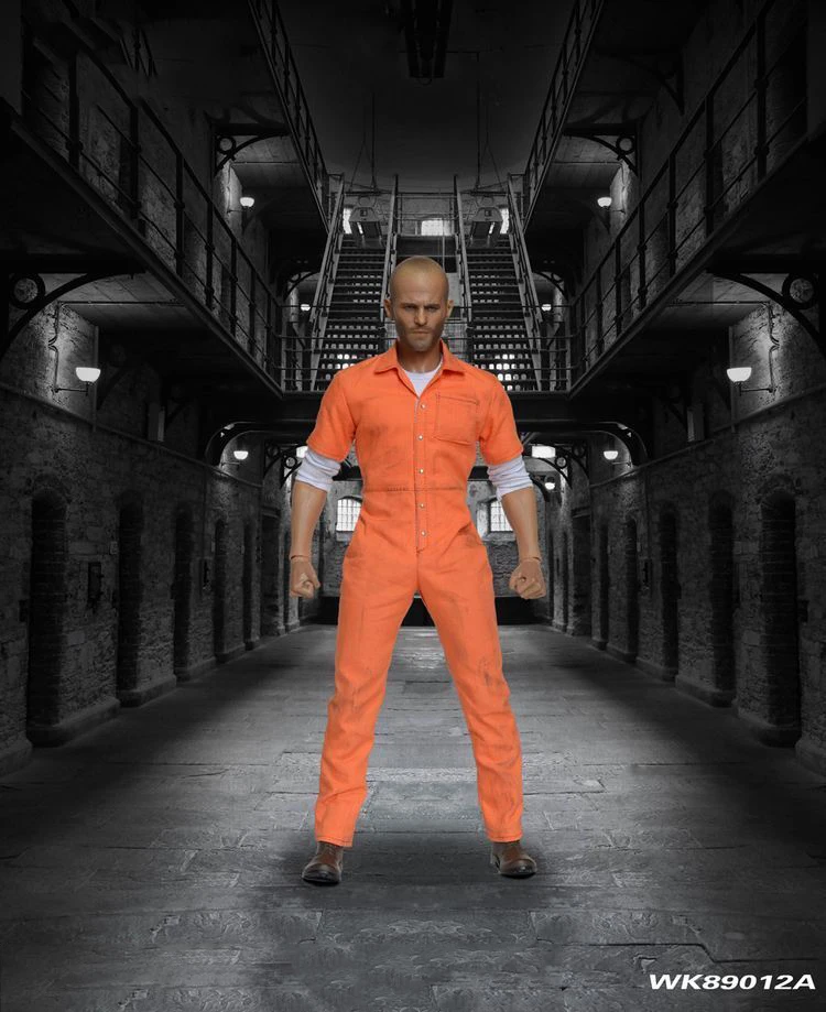 1:6 Scale Male Figure Accessory Jason Statham Prison Clothes Sets ...