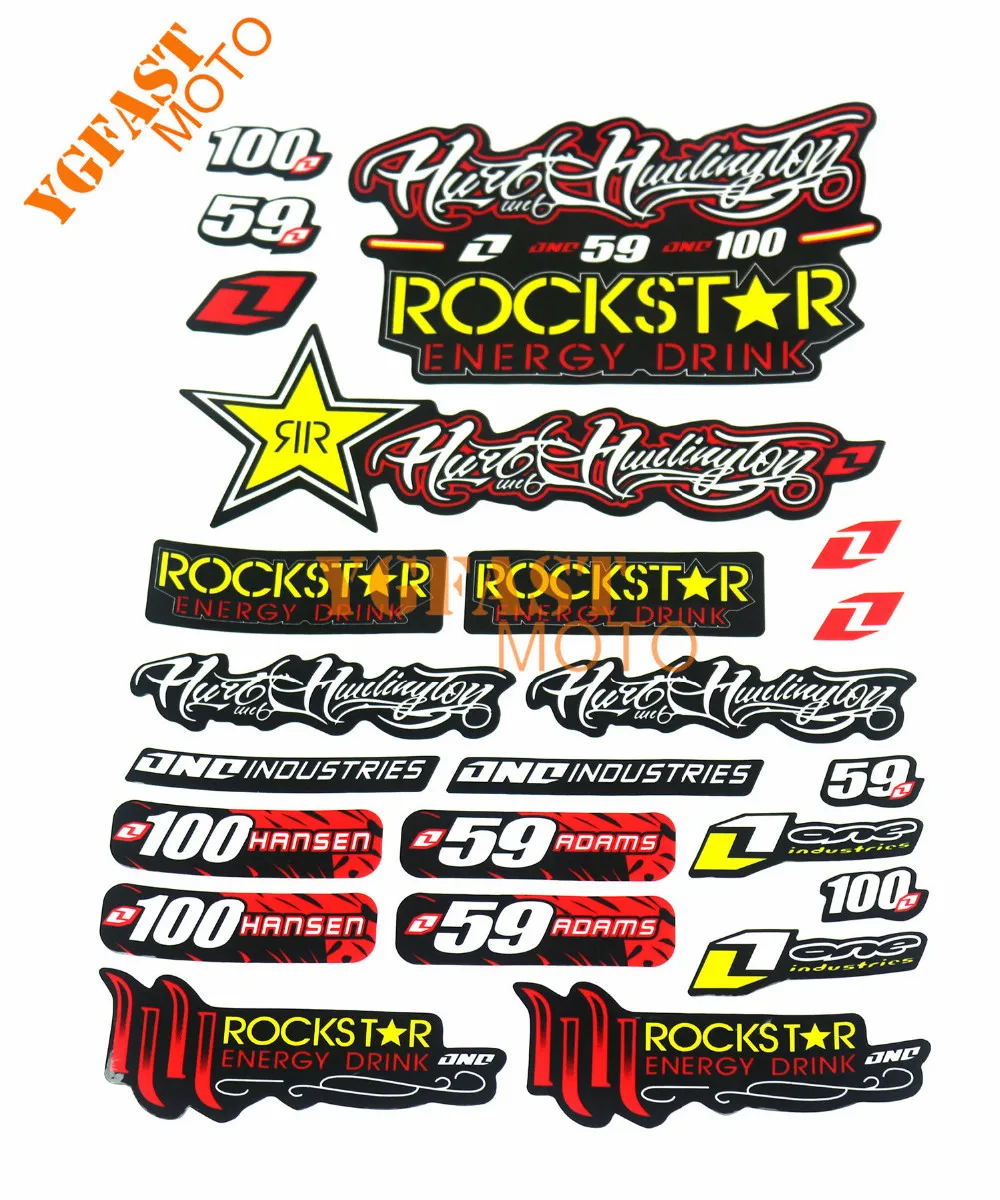 3 M Stickers Autocollants Graphiques Pour Moto Pit Dirt Bike Motocross ...