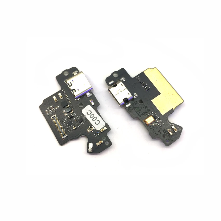 Cable flexible para ZTE Axon 9, Conector de base de carga USB, piezas ...