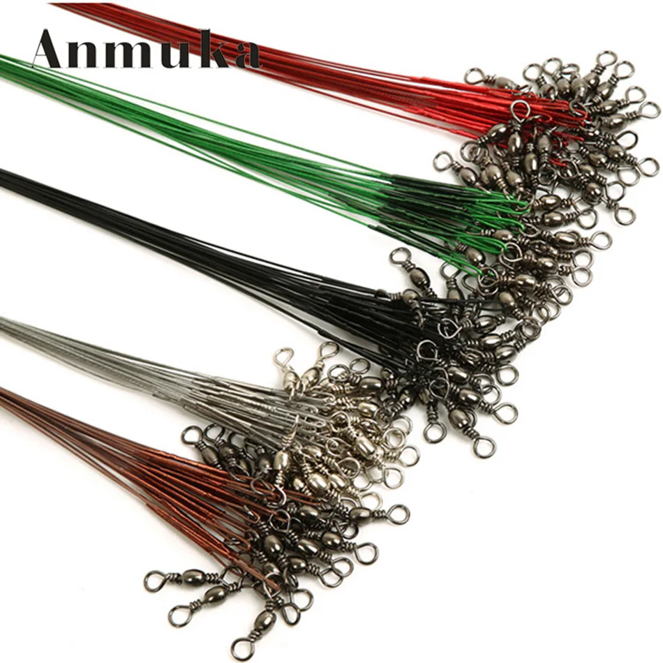 Anmuka 5Pcs Fishing lead Line Connector Leader Wire leader line ...