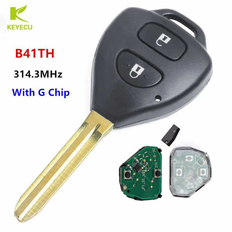 Keyecu Replacement Remote Car Key Fob 2 Button 314.3mhz G Chip For ...