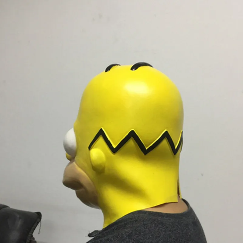 The Homer Simpsons Latex Simpsons cosplay Mask Halloween Cosplay for ...