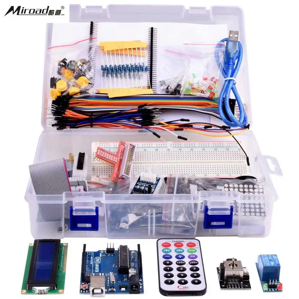 Miroad K12 Starter Kit de aprendizaje para Arduino con Uno R3 LCD servo ...