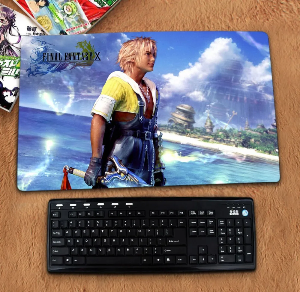 Final Fantasy Characters Desk & Mouse Pad Table Play Mat (FF10 / FFX ...