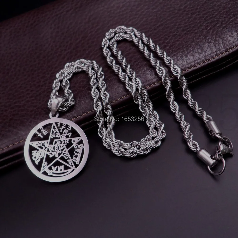 Men's High Quality 316L Stainless steel new arrival religious satanic ...