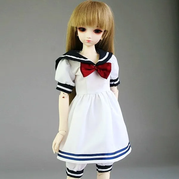 [wamami] 120# White & Dark Blue Shirt/clothes/dress/suit 1/3 Sd Aod Bjd ...