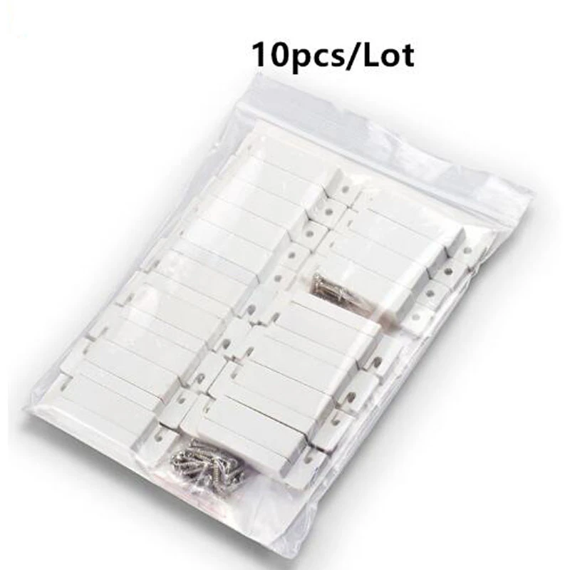 Free shipping 10pcs/lot White Door Window Contacts Magnetic Reed Switch ...