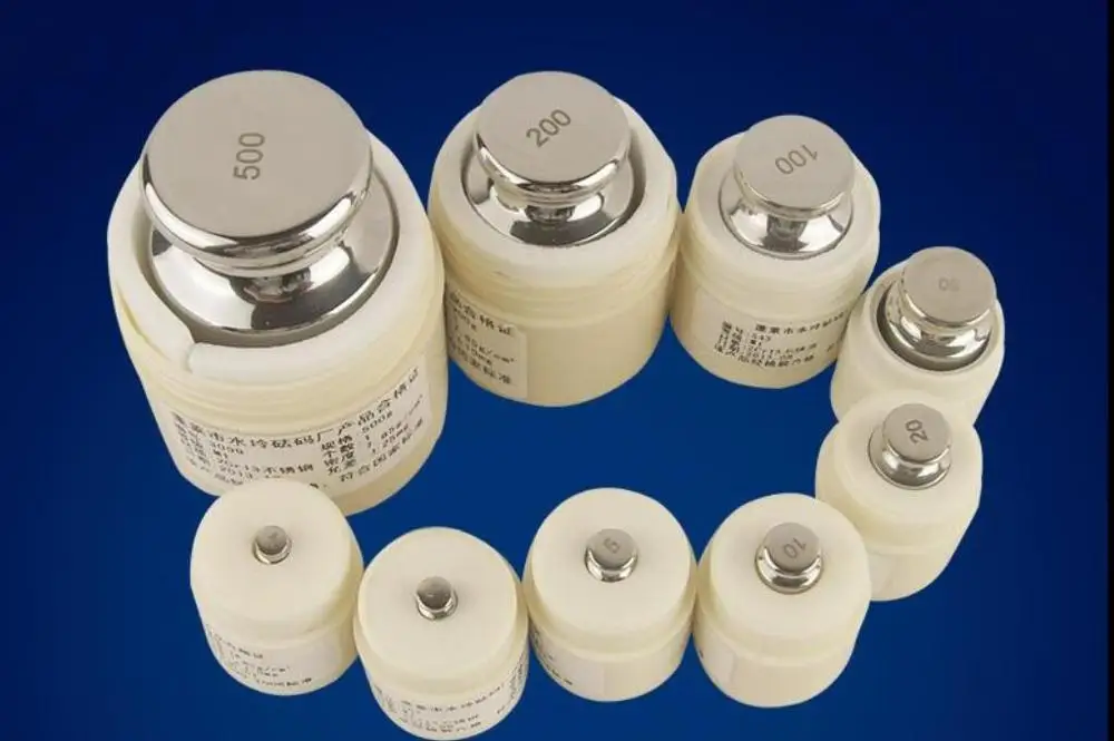 1g 2g 5g 10g 20g 50g 100g 200g 500g F1 M1 F2 Stainless steel Milligram Calibration Weight Set ...