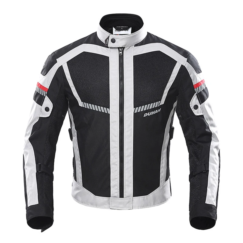 Summer Motorcycle Jacket DUHAN Men Motorbike Racing Mesh Cloth Net ...
