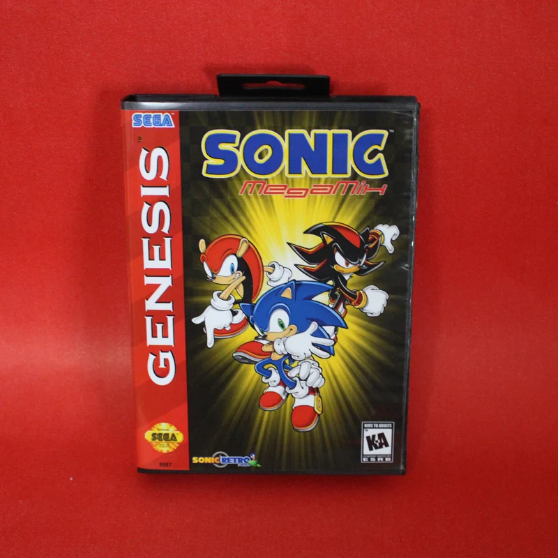 Sonic-Megamix-v3-16-bit-MD-Game-Card-For-Sega-Genesis-Mega-Drive-With ...