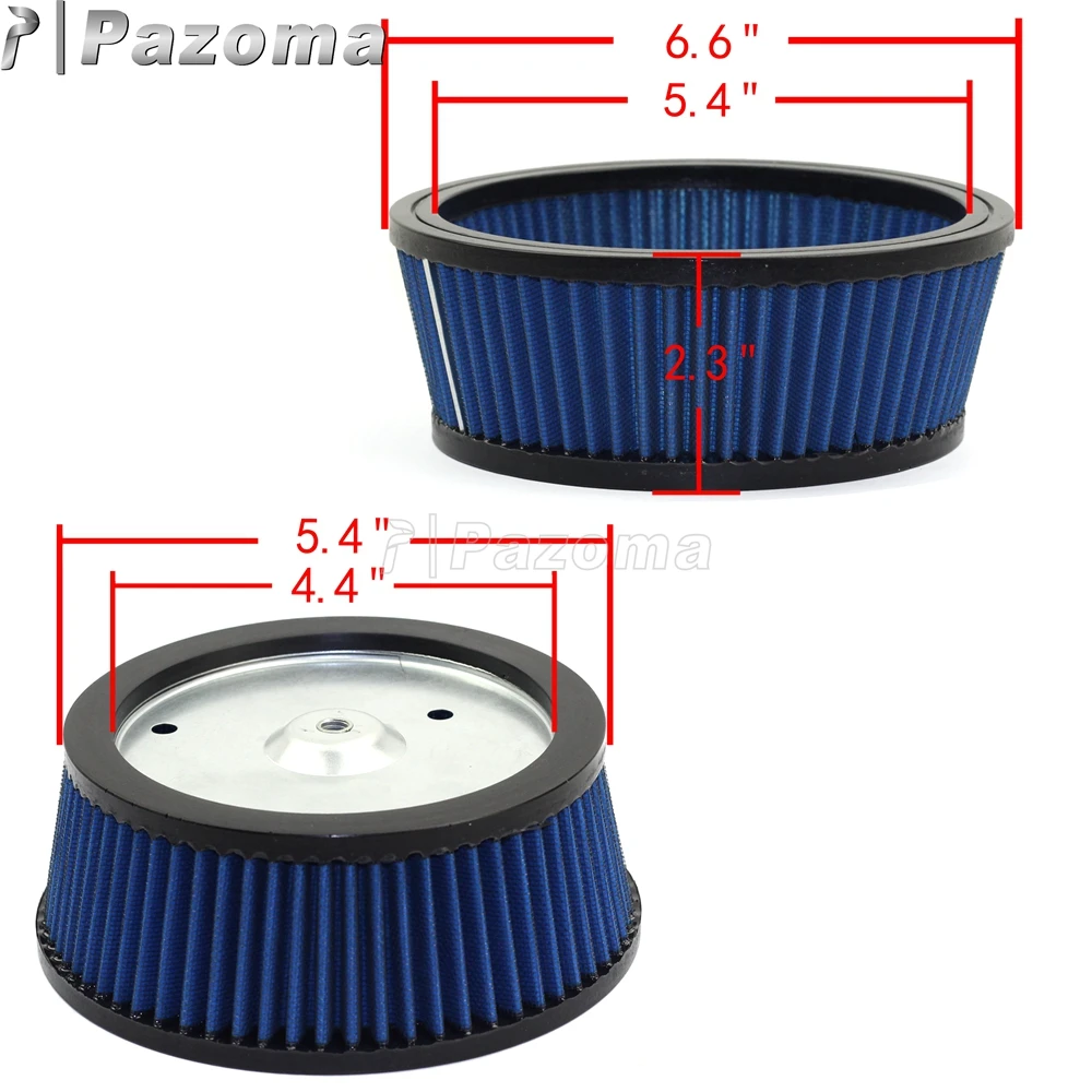 Motorbikes Air Cleaner Blue Motorcycles Air Filter Element for Harley ...