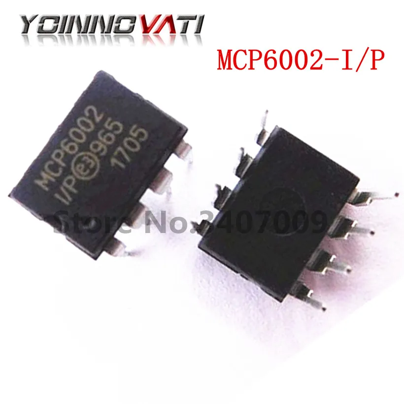 Envío gratuito 10 unids/lote MCP6002 I/P DIP 8 MCP6002 nuevo original ...