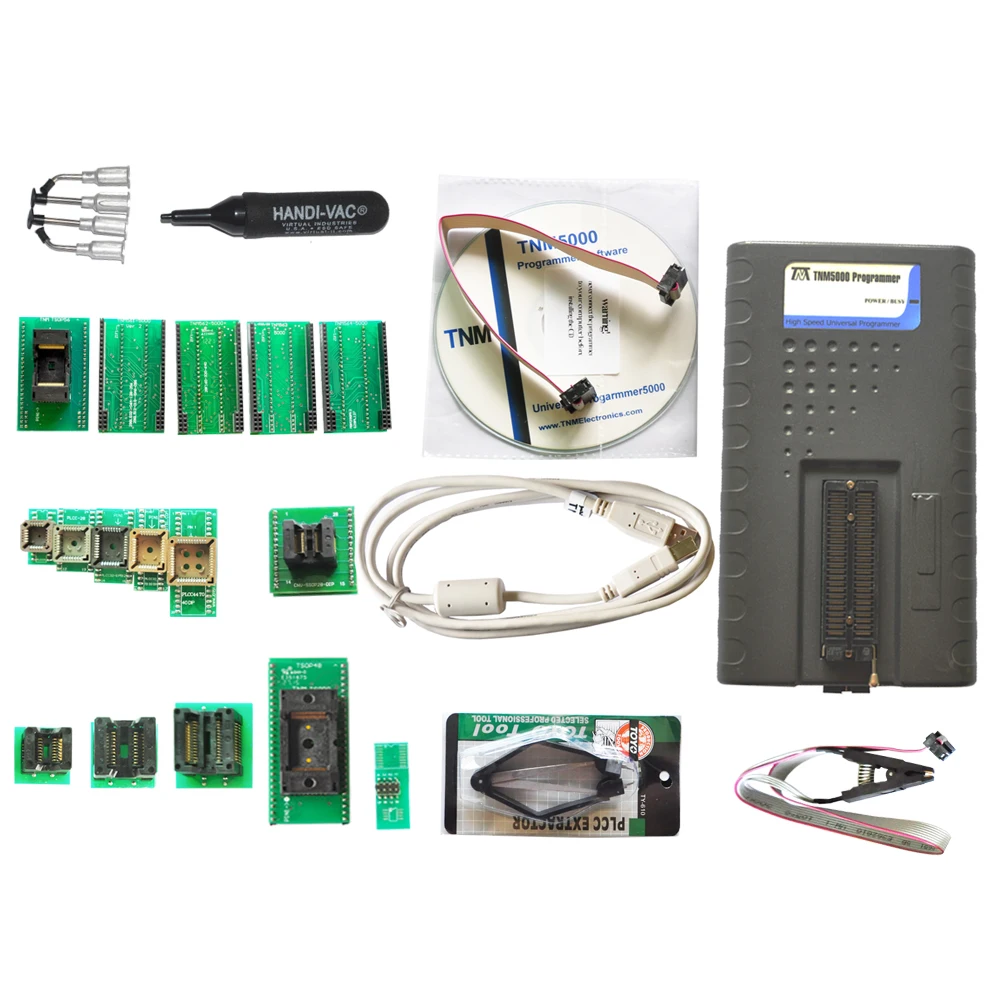 Programador EPROM USB TNM5000 + adaptadores de 12 piezas, incluye ...