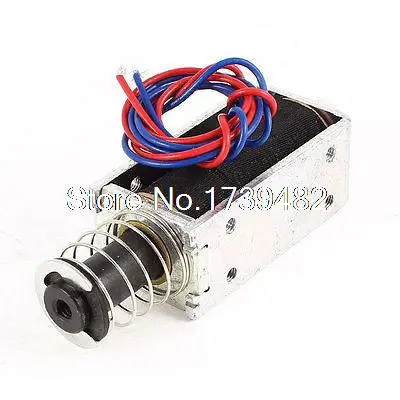 Dc 24v 0.3a 20mm 3.5lb Force Push Pull Type Tubular Solenoid ...